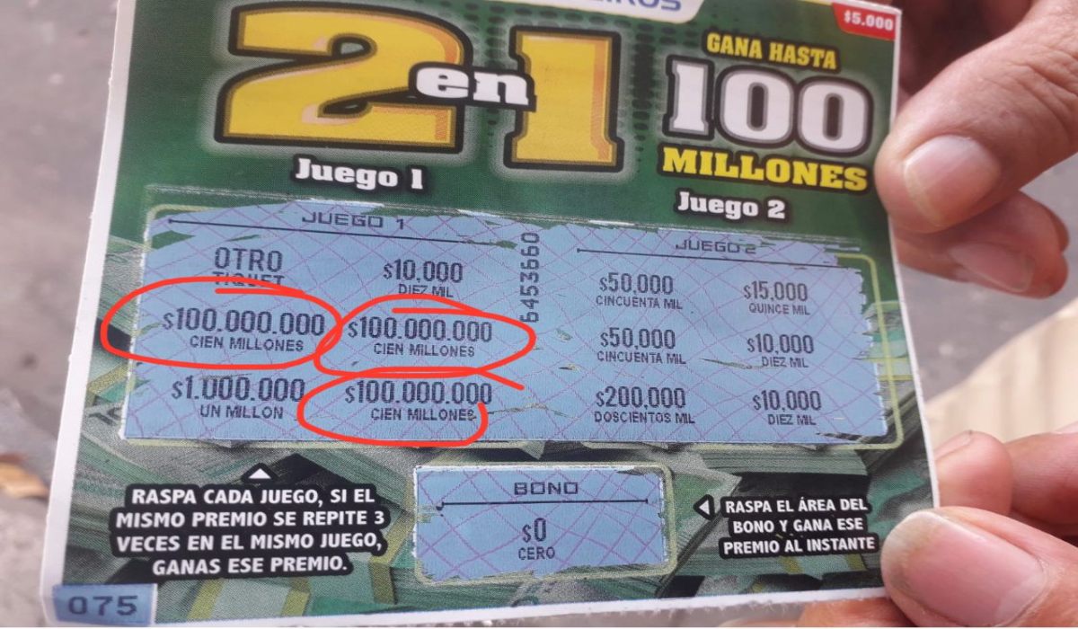 Cayó el primer “Raspa y listo” de 100 millones en Colombia