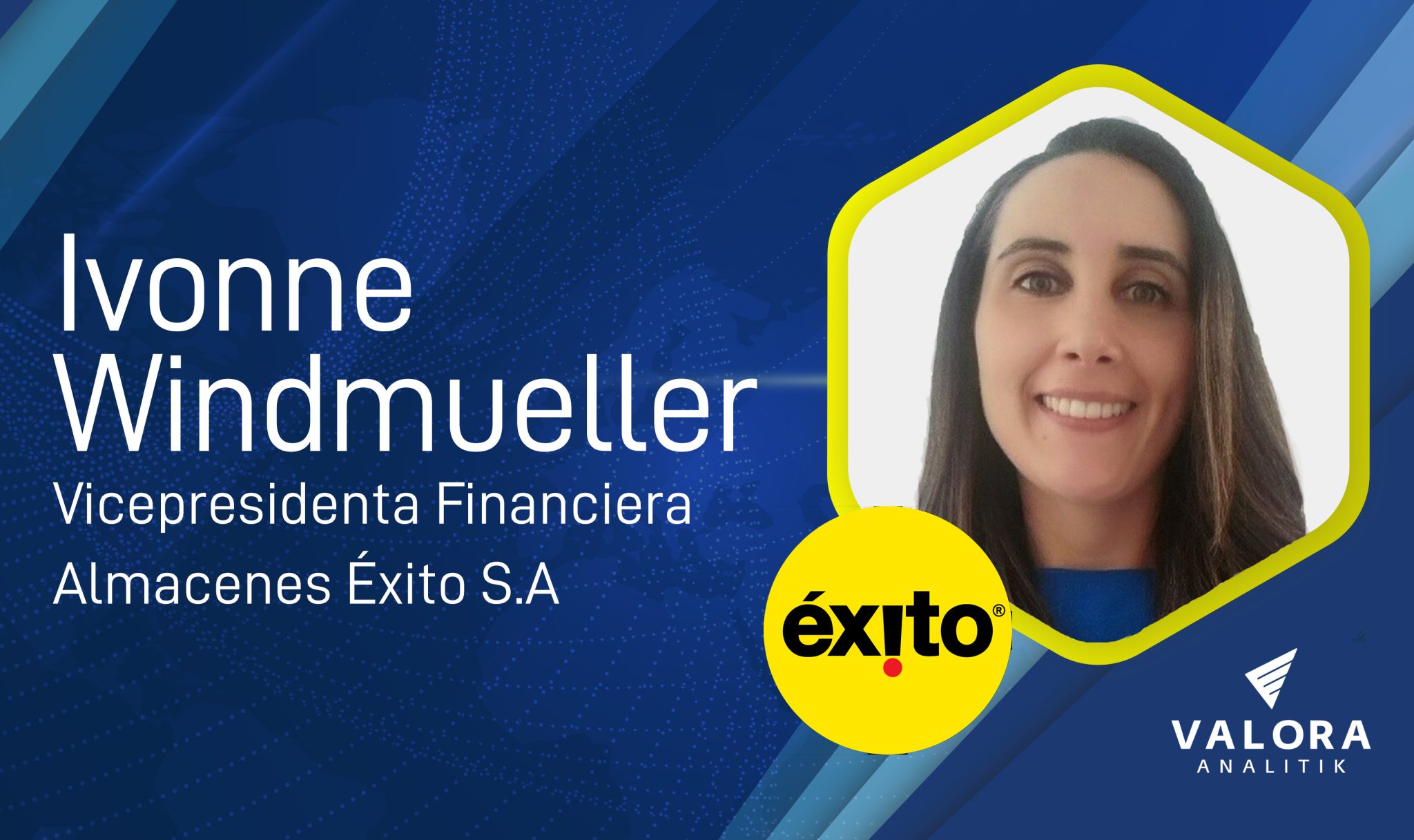 Ivonne Windmueller vicepresidenta financiera Grupo Éxito