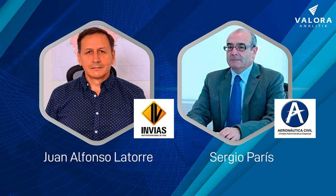 Juan Alfonso Latorre y Sergio París para directores Invías y Aerocivil