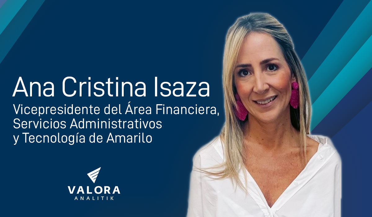 Amarilo: Ana Cristina Isaza, nueva vicepresidente financiera
