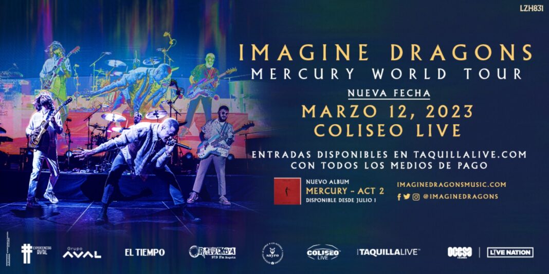 Imagine Dragons encenderá el Coliseo Live de Bogotá con su gira