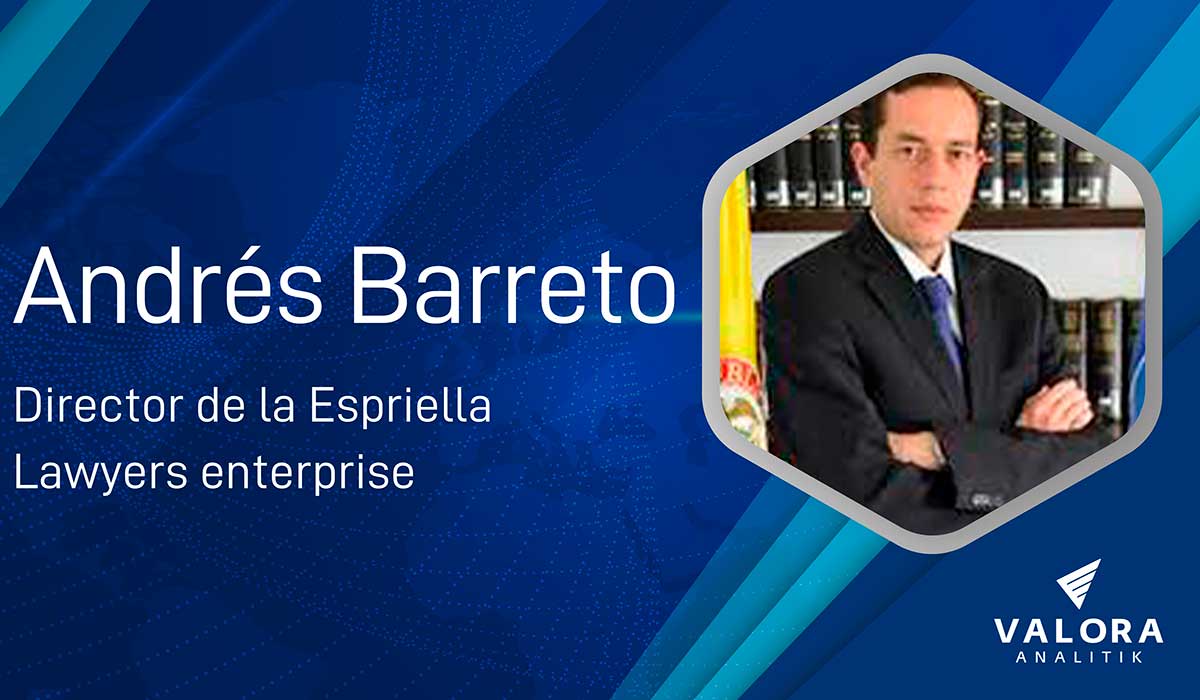 Nuevo director general de De la Espriella Lawyers: Andrés Barreto