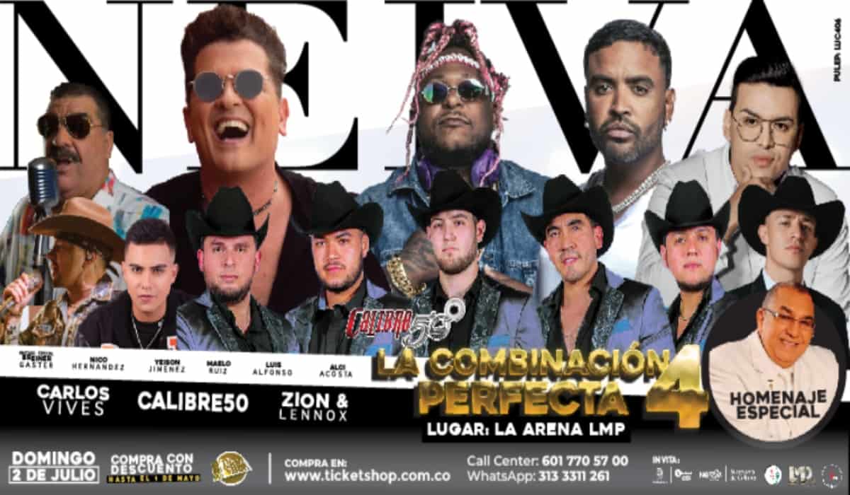 "La Combinación Perfecta" el concierto que se tomará Neiva