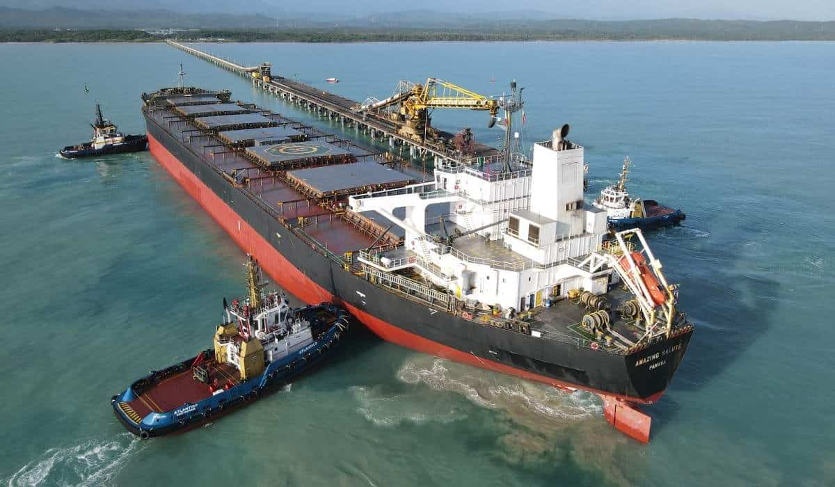 Carbomax exportó su carga de carbón térmico más grande en 2023