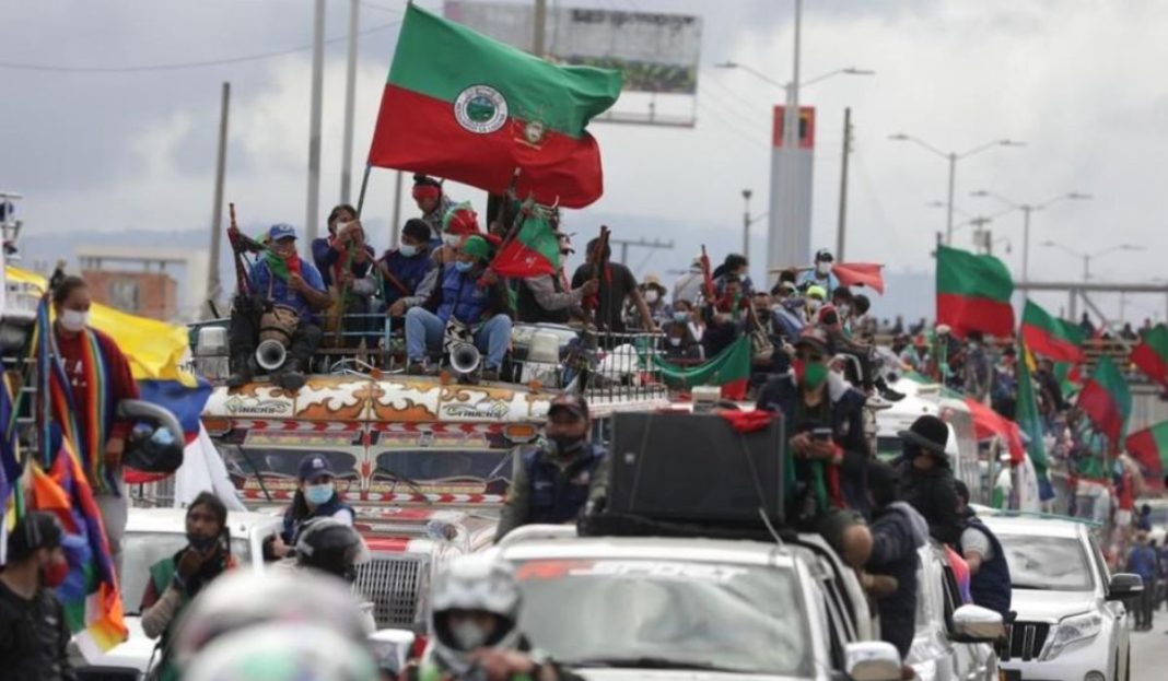 Así está la movilidad en Bogotá por la llegada de la Minga