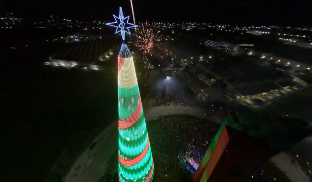 Barranquilla encendió el árbol navideño más grande del país