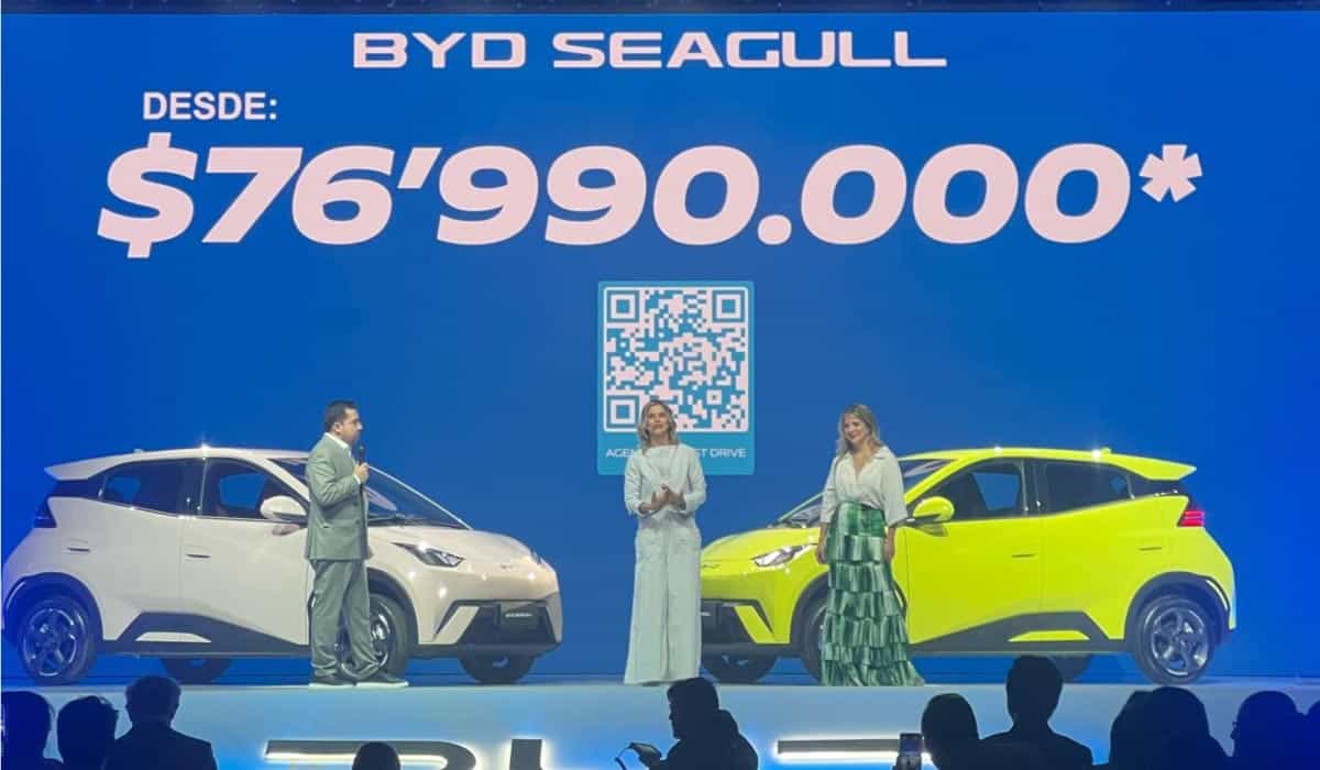 Llega a Colombia vehículo eléctrico BYD Seagull con precio que rompe el ...