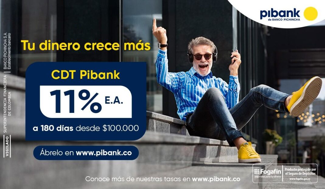 Pibank anunció incremento en su CDT a 180 días, elevando su tasa al 11 ...