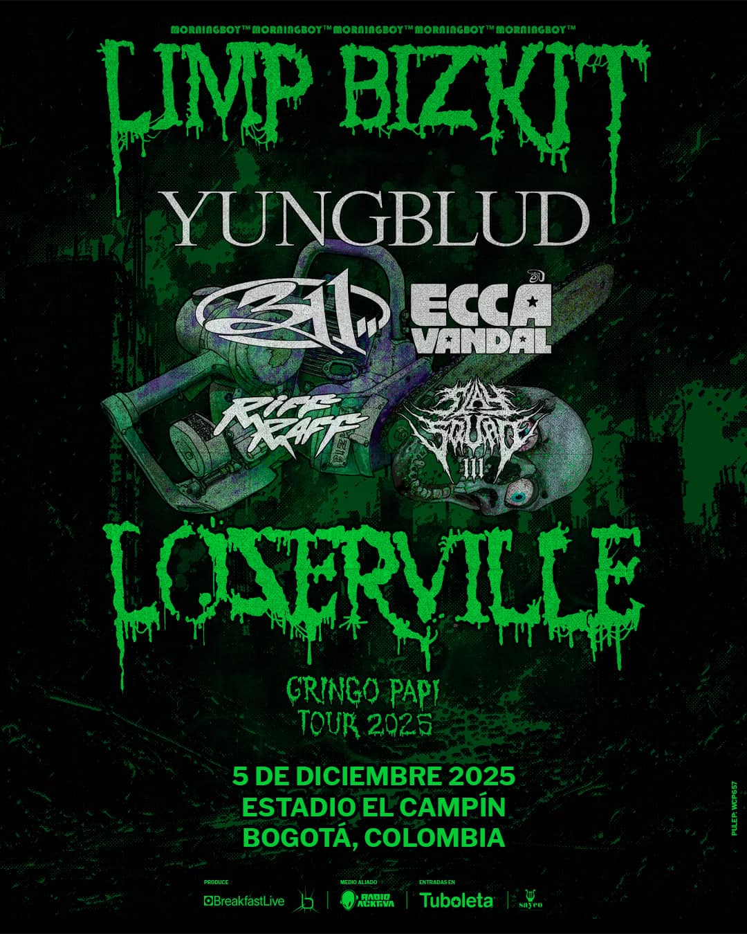 Loserville 2025 aterriza en Bogotá y el line up lo encabeza Limp Bizkit: ¿Cuánto valen las boletas?