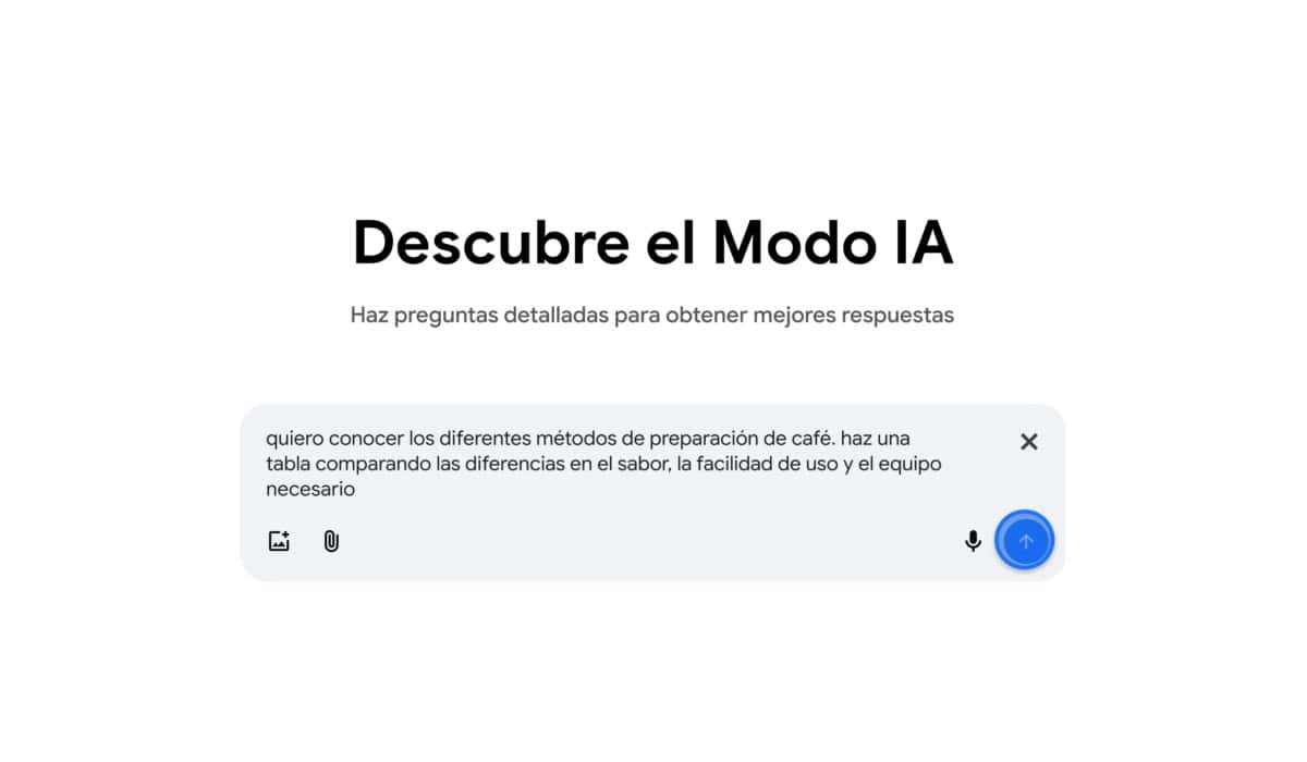 El modo IA de Google ya está disponible en español: así funciona