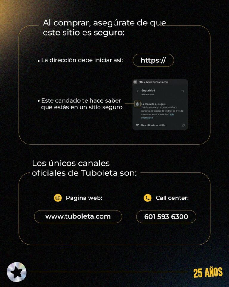 Tuboleta alerta sobre suplantación de su página web: tenga en cuenta estas recomendaciones